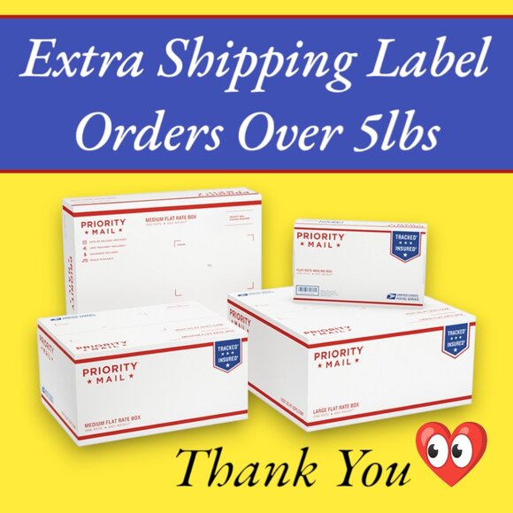 Office | Additional Shipping Label For Orders Over 5lbs | Poshmark